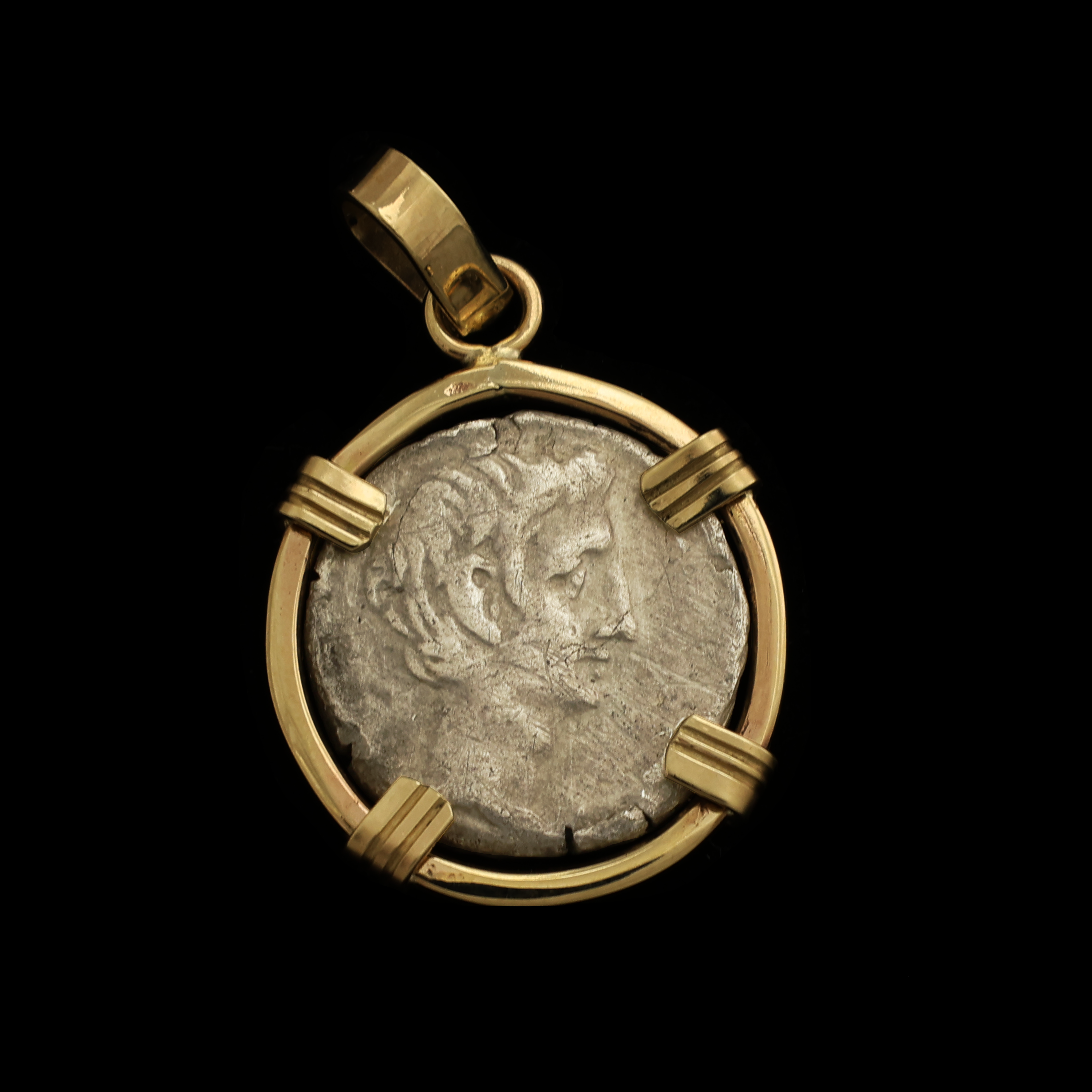 Emperor Augustus Denarius Pendant – Ancient Artifacts Shop