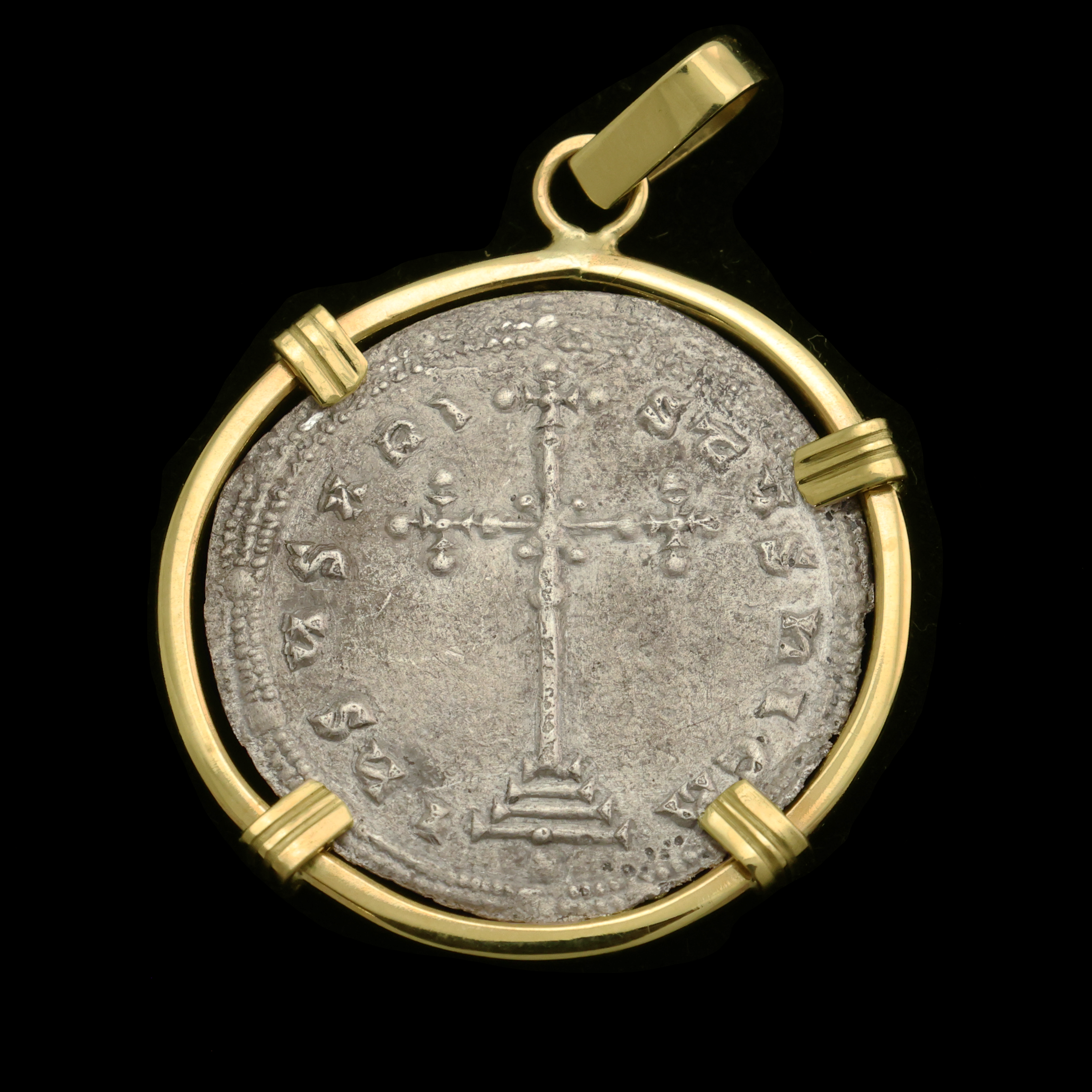 Byzantine Christian Cross Coin Pendant – Ancient Artifacts Shop